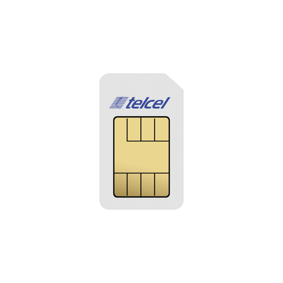 SIM Telcel 1GB Mensual | 1 Año de Servicio de Datos